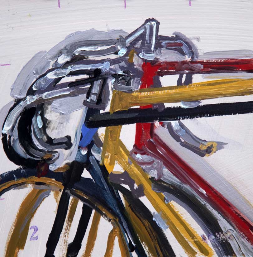 Three Bikes Together - Sketches (Eddie's, Ace & BSA) 2 | Bicycle ...