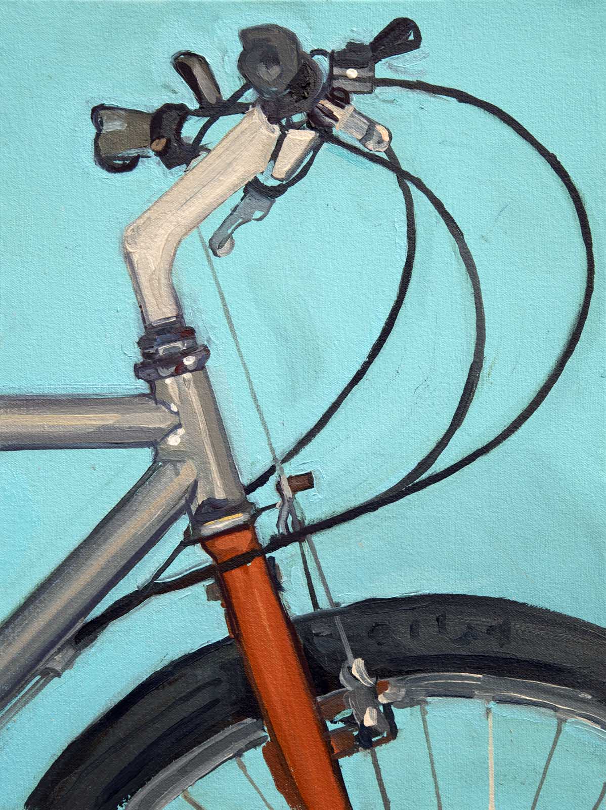 Paul's Bike - Color Study 2 | Bicycle Paintings, Prints and Custom Bike ...