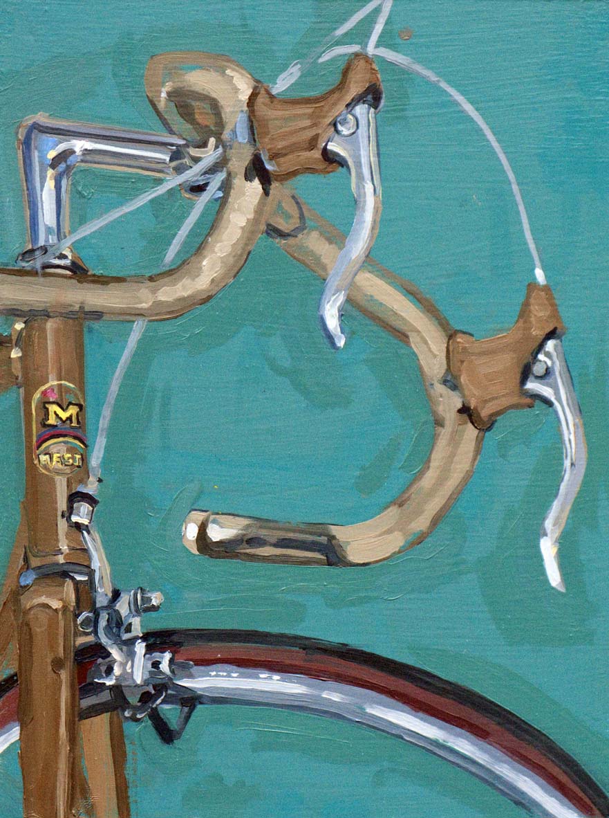 Dave's Masi Detail 4 | Bicycle Paintings, Prints and Custom Bike Art ...