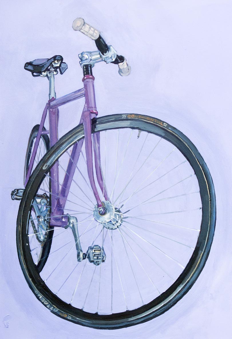 Heather's Squarebuilt 9 | Bicycle Paintings, Prints and Custom Bike Art ...
